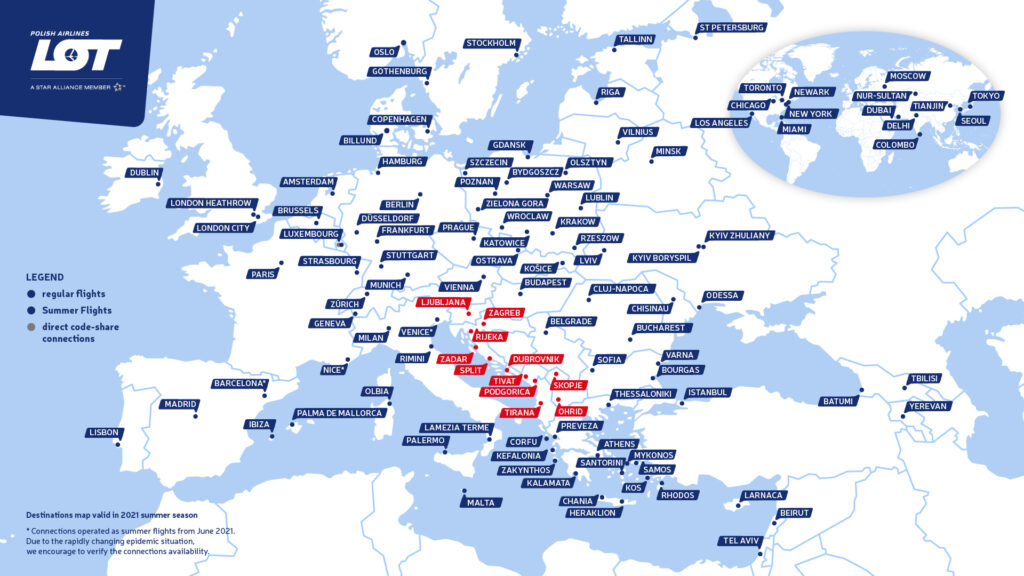 Aviokompanija LOT Airlines - Jumbo Travel